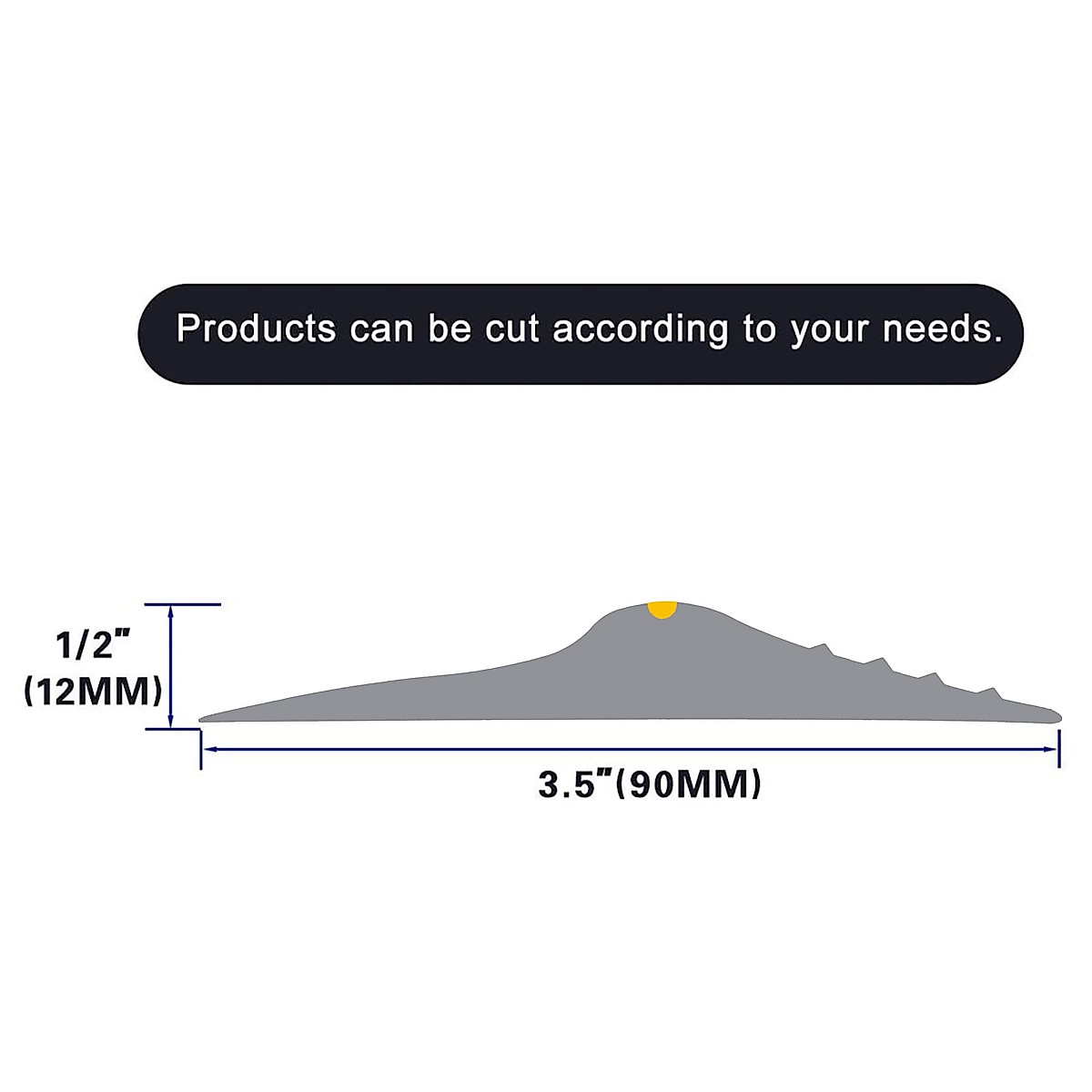 ToLanbbt 20Ft/6M Universal Garage Threshold Seal Strip with 300ml Black Adhesives, Garage Door Bottom Weatherproof Strip Rubber DIY Weather Stripping Replacement (Grey)