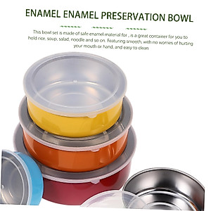 MUSISALY 5 Pcs Crisper Snack Containers Stainless Steel Food Containers Metal Food Containers with Lids Stainless Steel Containers with Lids Stainless Steel Bowls Food Preservation Bowls