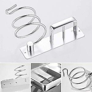 Hair Dryer Holder, LEPURE Blow Dryer Holder Wall Mounted, Bedroom & Bathroom Hair Tool Organizer for Hair Dryer, Flat Irons, Curling Wands, Hair Straighteners