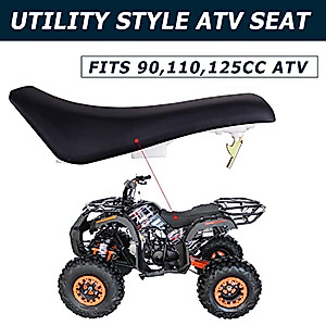 High Elasticity, Hyssk Utility Style ATV Complete Seat for 90cc 110cc 125cc Kids Mini Coolster TaoTao Quad & Chinese 4 Wheeler