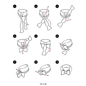 Alizeal Solid Self Bow Tie Woven Bowties for Men, White