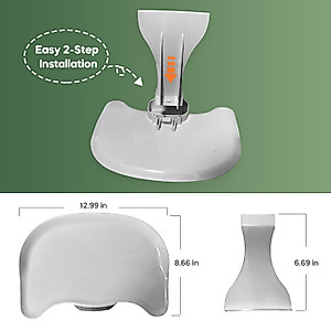 Play Tray Accessory Compatible with Bumbo Floor Seat,Bumbo Activity Tray Attachment, Tray Surface Easily Attaches to The Baby Bumbo Seat for Feeding and Play,Easy to Install and Remove (Grey)