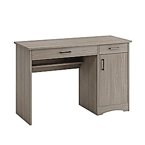 Sauder Beginnings Desk, L: 46.81" x W: 18.50" x H: 29.96", Silver Sycamore Finish