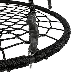 Tree Swing,40 "Spider Web Tree Net Big Swing Outdoor Hang Play Toys PE Rope,Tree Swings for Kids Outdoor,Saucer Swing for Kids Outdoor,Round Swing,Kids Swing,Outdoor Swing for Kids CYJCFCDUS