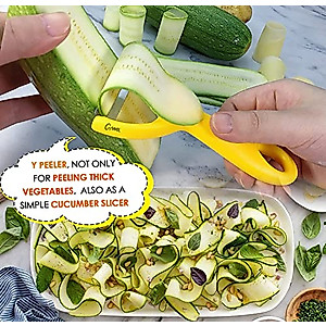 Vegetable Potato Peelers for Kitchen, Y Peeler for Apple Fruit Carrot Zucchini Cucumber Potatoes, Good Grip Veggie Peeler Makes Peeling Very Easy