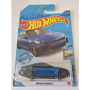 Hot Wheels 2020 Factory Fresh 2019 Kia Stinger GT, Blue 198/250