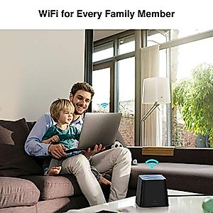Meshforce M3s Mesh WiFi System (Midnight Black), Mesh Router for Wireless Internet Coverage, Replaces WiFi Router and Extender, Covers 6+ Bedrooms and 60+ Devices (3-Pack) (3-Pack)