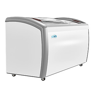 KoolMore MCF-16C Commercial Ice Cream Freezer Display Case, 16 Cu. Ft, White