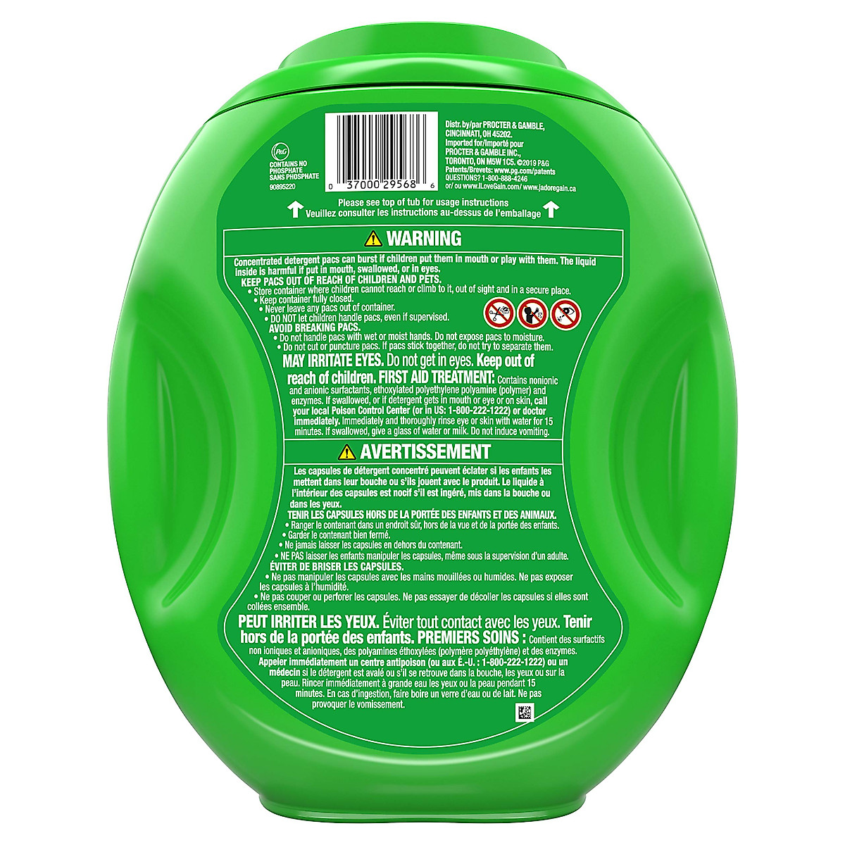 Gain flings! Laundry Detergent Soap Pods, High Efficiency (HE), Moonlight Breeze Scent, 96 Count