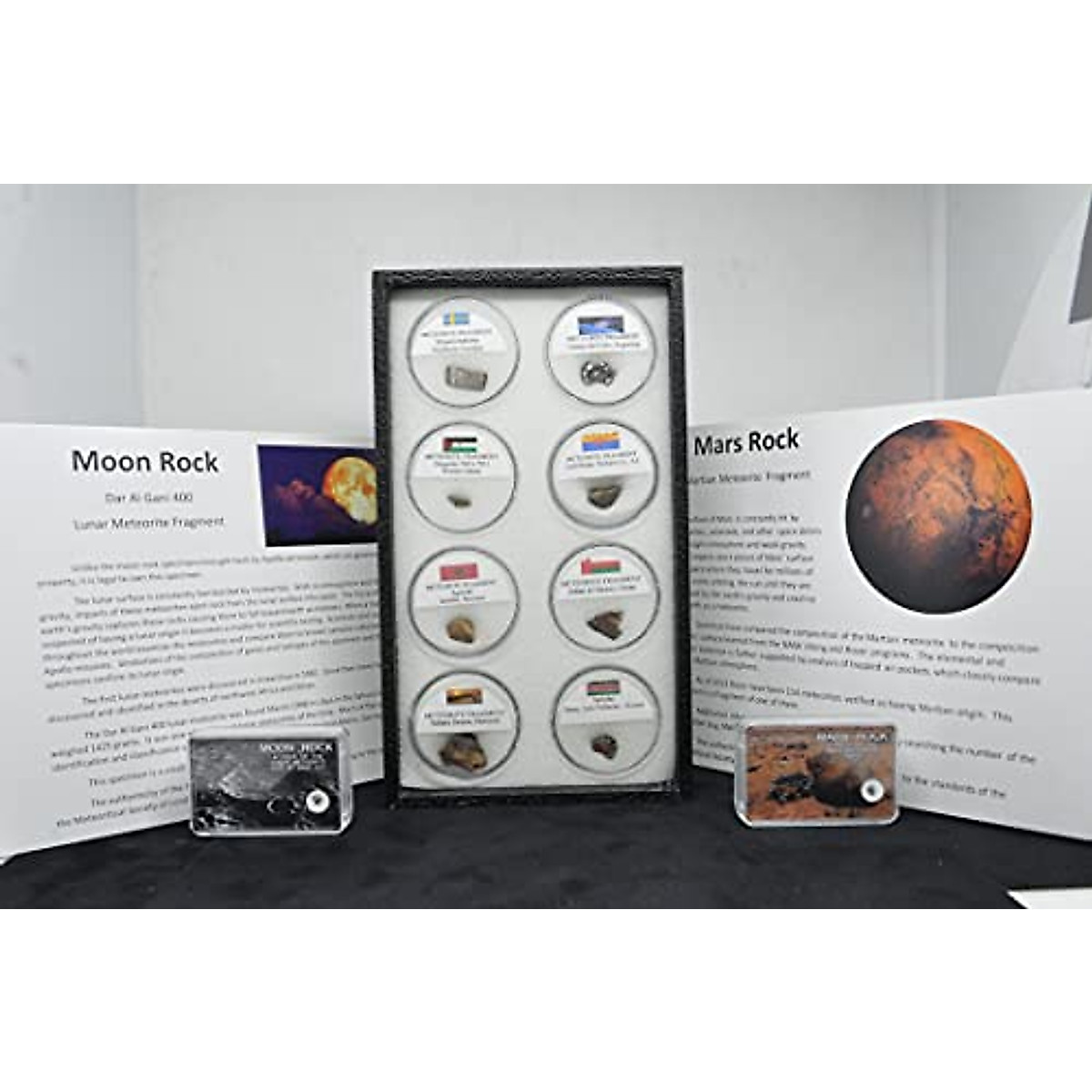 Space Collection 2020: Eight Meteorites Around The World, Mars Rock, Moon Rock
