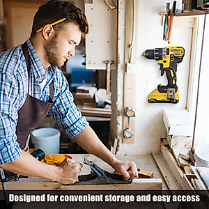 YAMTO 2pcs Power Tool Organizer,Heavy Duty Pegboard Wall Organizer,Stainless Steel, Electric Drill Storage Rack,Perfect for Storage Garages, Homes, Sheds, Workshops, Backyard Shops, etc