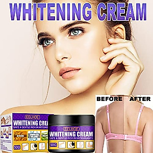 3Pcs Skin Whitening Lightening Cream 50G, Skin Bleaching Cream, Underarm Whitening Cream, Dark Spot Corrector Face Body Cream, Dark Spot Remover Corrector Cream for Face and Body Intimate Area Lightening Cream, for Face and Body, Moisturizes and Brighten