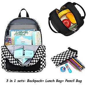 Bluboon Gils Bookbags Middle School Backpack Schoolbag for Teens Girls High School