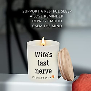 Wife Gifts from Husband - Gifts for Wife, Her, Fiance - Wedding Anniversary, Mothers Day Gifts, Birthday Gifts for Wife - Romantic Gifts Ideas - Cool I Love You Gifts for Her - Funny Scented Candle