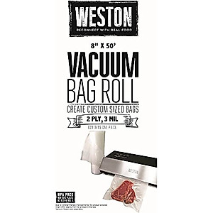 Weston 1119 Vacuum Sealer, 8" x 50', Clear