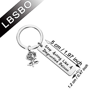 CENWA Stop Acting Like A Disgruntled Pelican Keychain (Stop Acting Like k)