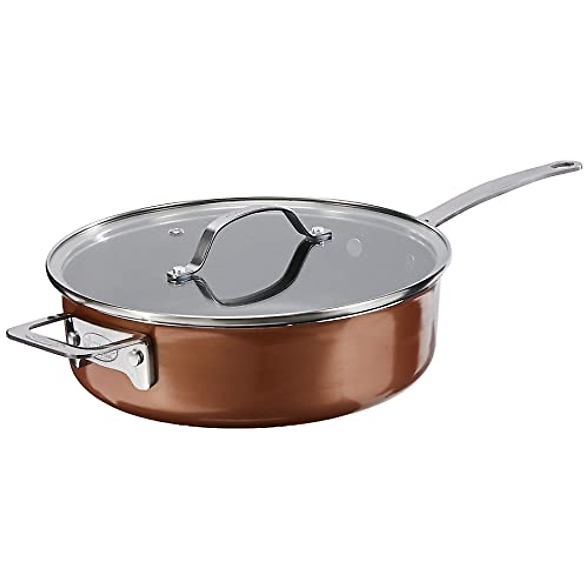 Gotham Steel Stackable Pots and Pans Set – Stackmaster 5 Piece Cookware Set with Ultra Nonstick Cast Texture Ceramic Coating, Saves 30% Space, Sauce Pans, Stock Pots, Skillets & More –Dishwasher Safe