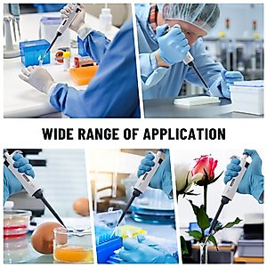 eLabPal 100-1000μl Adjustable Volume Pipette, Lab Single Channel Micropipette, 1000μl/1ml High Precision Pipettor, Autoclavable