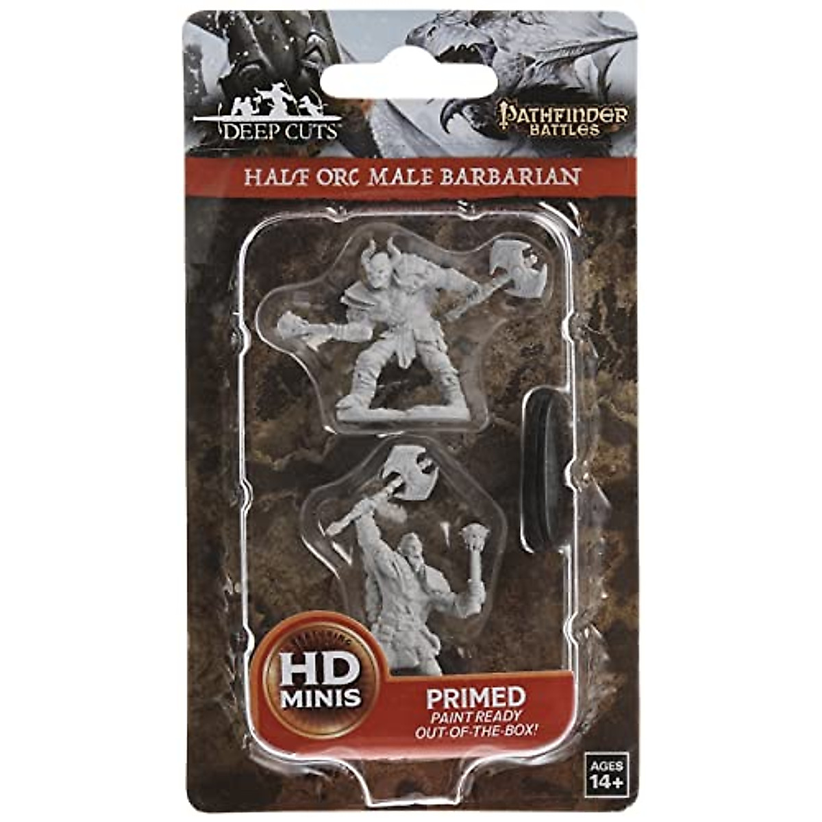 Pathfinder Deep Cuts Unpainted Miniatures: Wave 3: Half-Orc Male Barbarian