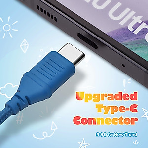 Kids Headphones for School,2024 Upgrade USB Type C Kids Headphone with Microphone, Wired Boys Girls Headphones with Safe Limiter 85dB/95dB, Foldable Over Ear Headphones for School/iPad/Tablets/Travel