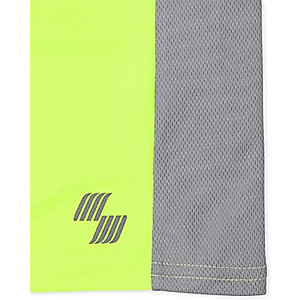 The Children's Place Boys Short Sleeve Moisture Wicking and Quick Drying Mesh Performance Top, Multi Clr 2-Pack, XX-Large (16)