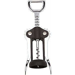 J&V TEXTILES Wine Opener, Zinc Alloy Premium Wing Corkscrew Wine Bottle Opener with Multifunctional Bottles Opener