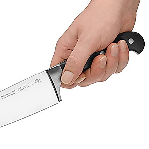 WMF Chef's Knife Spitzenklasse Plus Length 30 cm Blade Length 15 cm Performance Cut Made in Germany Forged Special Blade Steel Seamlessly Riveted Plastic Handle