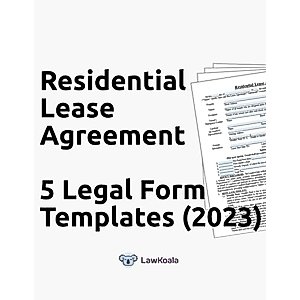 Residential Lease Agreement - 5 Legal Form Templates (2023)