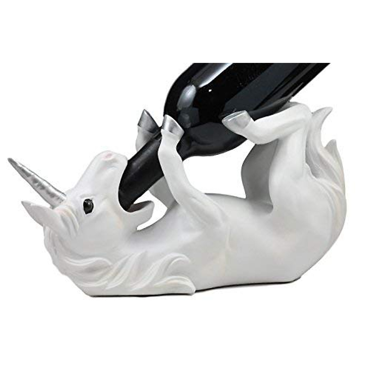 Ebros Wine of Sacred Purity Unicorn Wine Holder Figurine Kitchen Decoration Mystical Unicorn Glade Statue