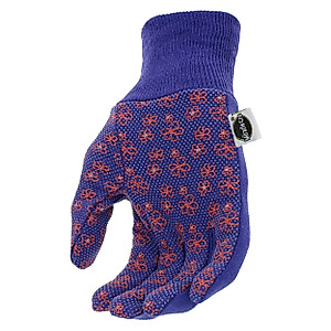 Miracle-Gro MG656755 Gardening Comfort Gloves – Medium/Large, Printed Jersey Gloves with Dotted Palm, Lead and Phthalate Free