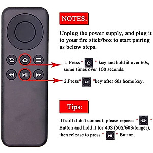 Replacement for Amazon Fire TV Stick Remote Control,Compatible with All Amazon Fire TV Box Remote Control, No Mic Voice Function