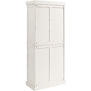 Crosley Furniture Seaside Kitchen Pantry Cabinet - Distressed White