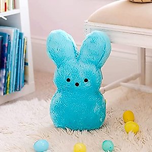 Animal Adventure | Shaggy Bunny Peeps | 15” Collectible Plush | Blue