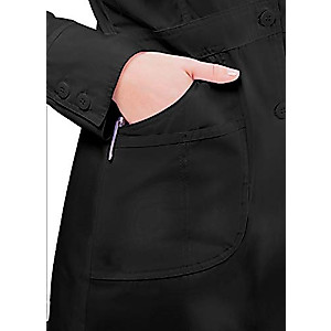 Adar Universal Lab Coats for Women - Perfection 32" Lab Coat - 811 - Black - M