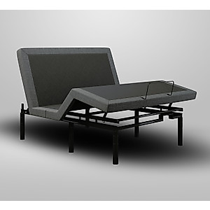 iDealBed S4 Nebula Luxury Hybrid Mattress + 3i Custom Adjustable Bed Sleep System, Comfort, Cooling & Support, Advanced Silent Operation, Wireless (Nebula Medium Firm, Full)