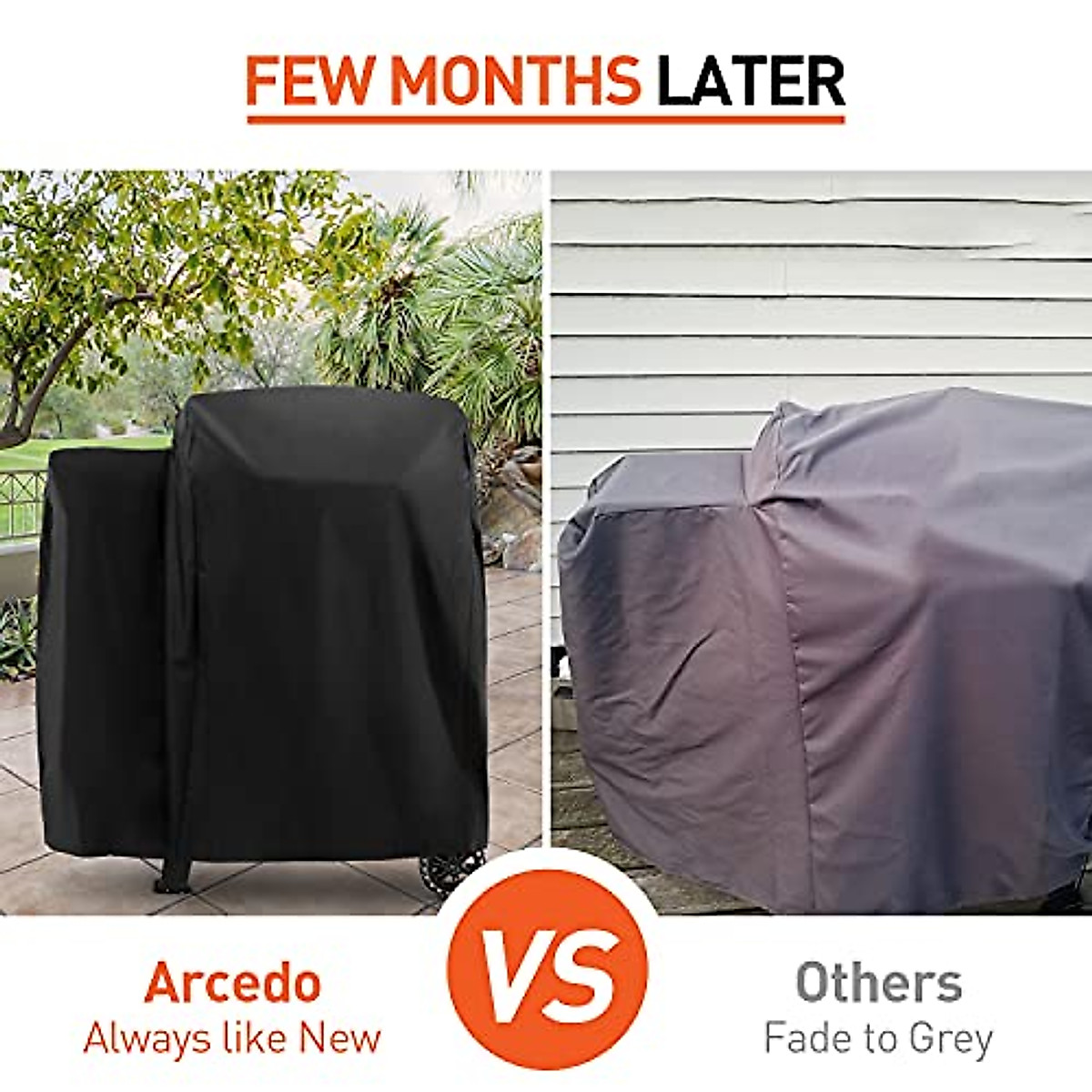 Arcedo Grill Cover Compatible for Pit Boss Lexington, 700FB, Z Grill 550B, Heavy Duty Waterproof Wood Pellet Grill Cover, All Weather Protection Outdoor BBQ Cover