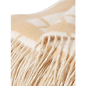 State Cashmere Reversible Throw Blanket with Fringes - Ultra Soft Accent Blanket for Couch, Sofa & Bed - Made with Merino Wool & Cashmere Sourced from Inner Mongolia - (Camello/Beige, 70"x50")