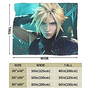 Final Games Fantasy Blanket Flannel Fleece Plush Throw Blanket All Seasons Lightweight Air Conditioner Fuzzy Blanket for Living Room/Bedroom/Sofa/Chair 60"x50"