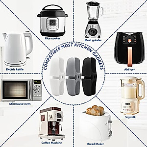 12pcs Cord Organizer for Appliance Kitchen Appliance Cord Organizer Stick On Cord Holder Wrapper for Appliance, Usefull Kitchen Gadgets, Kitchen Appliance Accessories for Mixer Coffee Maker Air Fryer