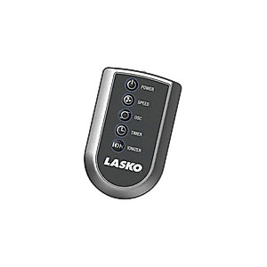 Lasko XtraAir 48 Inch 4 Speed Quiet Widespread Oscillating Standing Tower Home Fan Air Ionizer with Remote Control and 8 Hour Timer, Silver