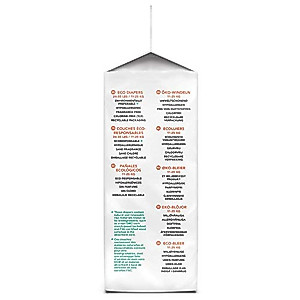 ATTITUDE Disposable Diapers for Sensitive Skin, Hypoallergenic, Chlorine-Free, Dye-Free & Lotion-Free Biodegradable Baby Diapers, Plain White (Unprinted), Size 5 (24-55 lbs), 22 Count