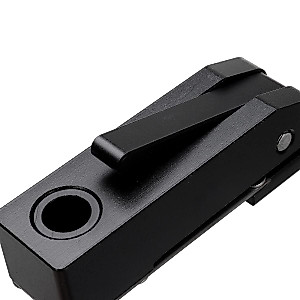 DDWT 2 Pack MFT Style Hold Down Clamp Bench Dog Clamp 3/4 Inch Dog Hole Clamp Woodworking Benchtop Quick Clamps Aluminum Alloy (19mm)