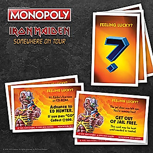 Monopoly Iron Maiden | Play as Bruce’s Lantern, Guitar Amp Stack, Nicko’s Drum Kit, and More | Officially Licensed Collectible Game Honoring British Classic Heavy Metal Icons