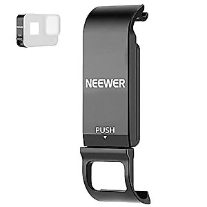 Neewer Removable Battery Cover Type-C Charging Port Adapter Aluminum Alloy Replacement Door Compatible with GoPro Hero 8 Black — ST18