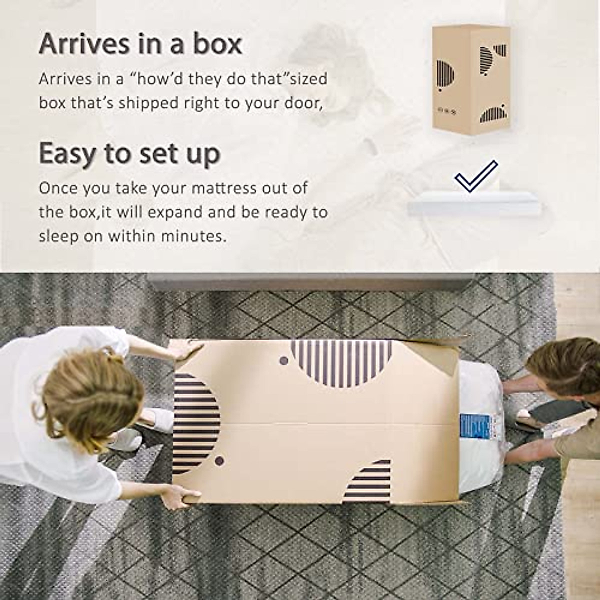 UMATRU Full Size Mattress, 8 inch Gel Memory Foam Mattress for Cooling Sleep, Breathable Bed Mattress in a Box, Medium Firm Feel with Motion Isolating, CertiPUR-US Certified (Full)