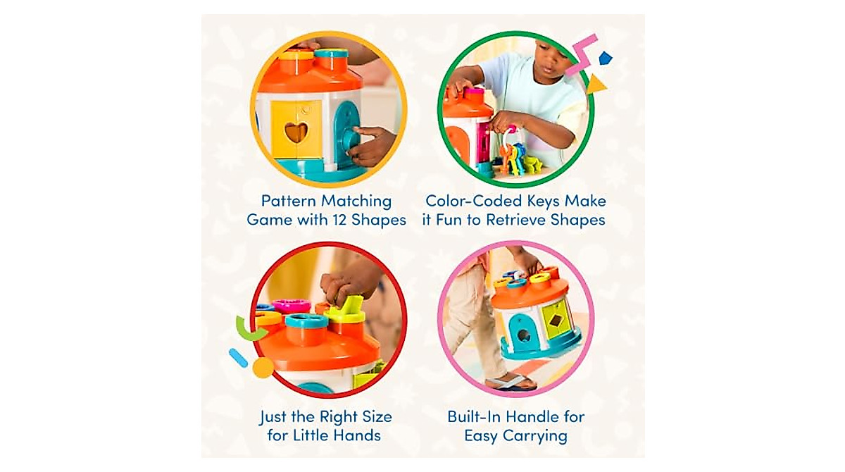 Battat Shape & Color Sorting Toy for Kids 2 Years+