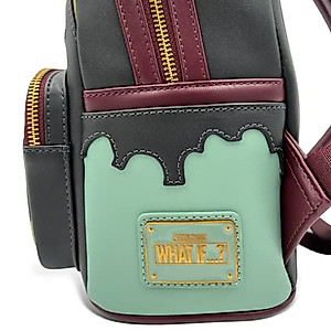 Loungefly GT Exclusive Marvel What If? Zombie Captain America Glow in the Dark Cosplay Mini Backpack