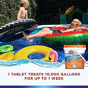 HTH 42037 Super 3" Chlorinating Tablets Swimming Pool Chlorine, 8 lbs