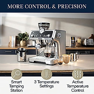 De'Longhi EC9355M La Specialista Prestigio Espresso Machine , 1.3L, Stainless Steel,Silver
