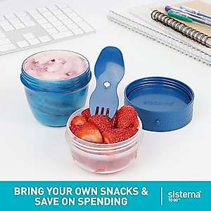 Sistema Go Snack Attack, 515 ml, Assorted Colours
